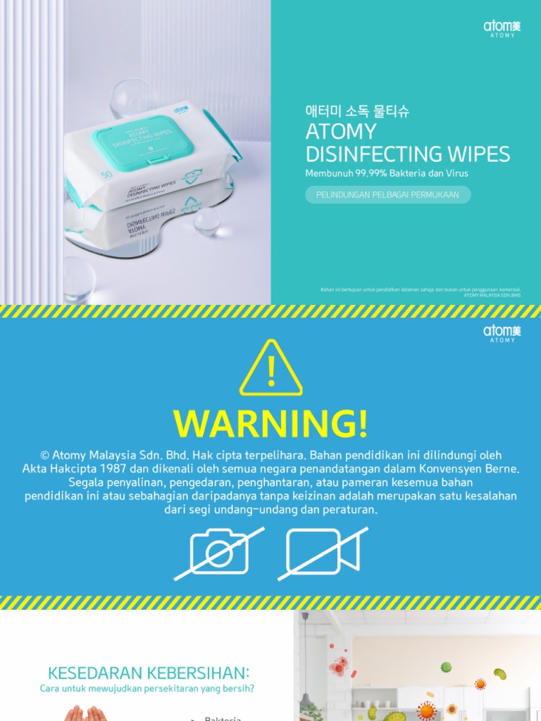 Disinfecting Wipes Education PPT - FINAL - MYS | PDF