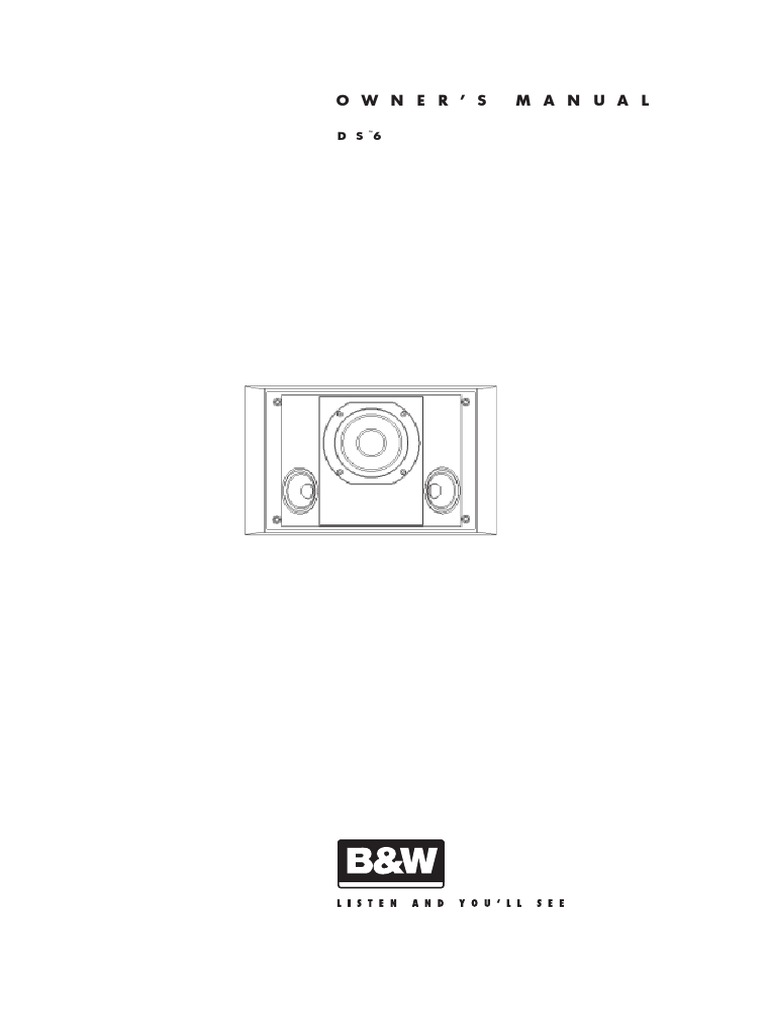 DS6 Om PDF | PDF | Loudspeaker | Amplifier