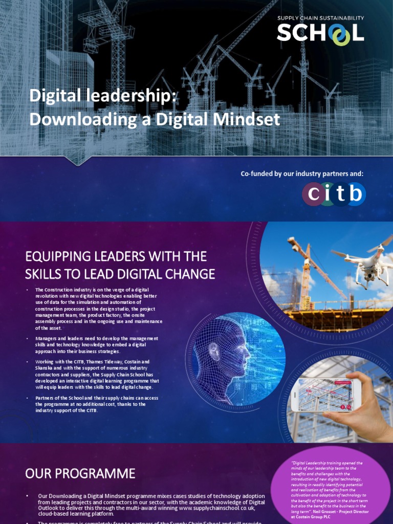 Downloading A Digital Mindset Training Module 1 | PDF | Educational Technology | Supply Chain