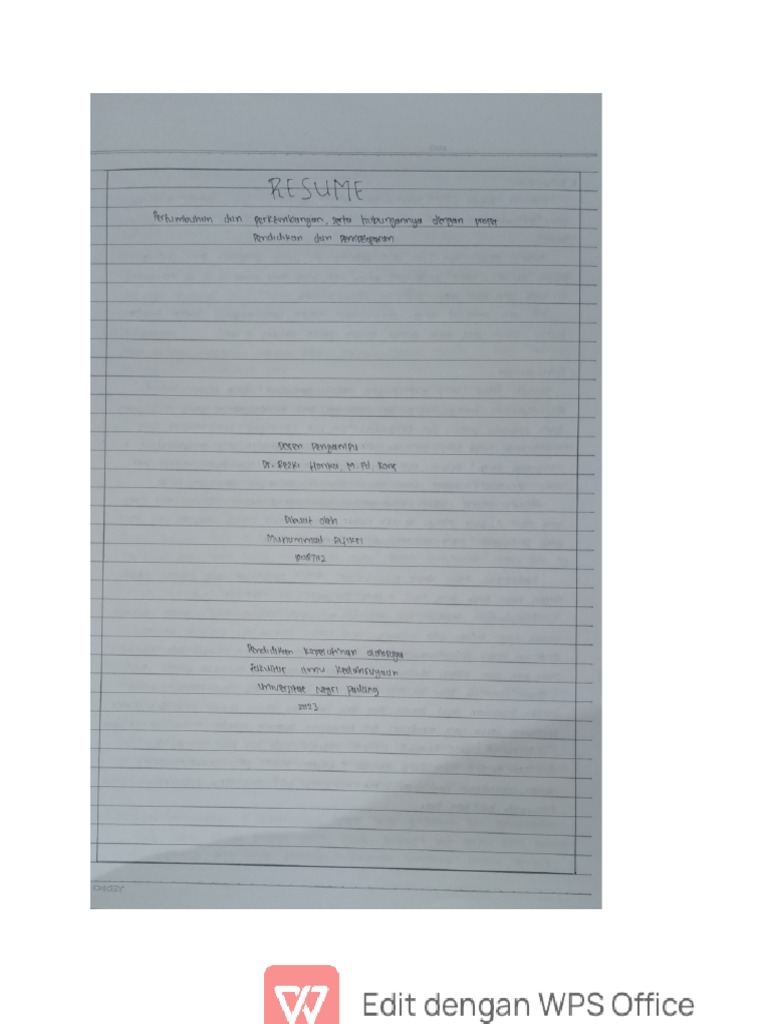 Muhammad Alfikri - Tugas 1 - Psikopend | PDF