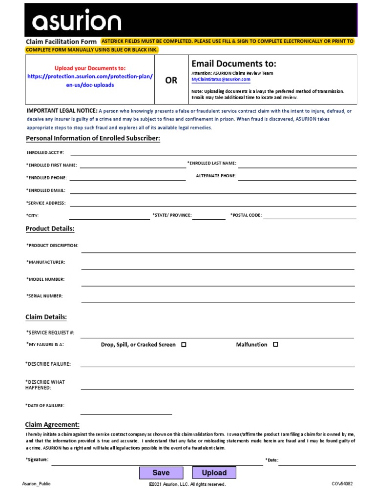 Claim Facilitation Form Home 2021 PDF | PDF | Fraud