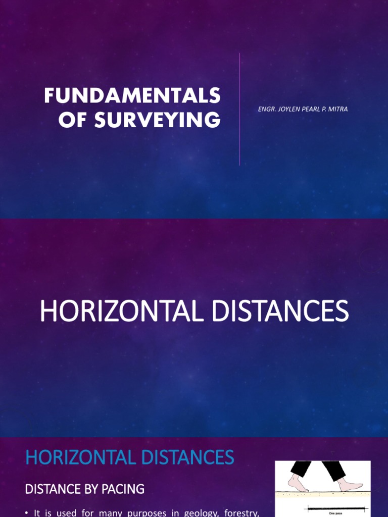 Week 2a.1 - Horizontal Distances - Taping Pacing PDF | PDF | Surveying ...