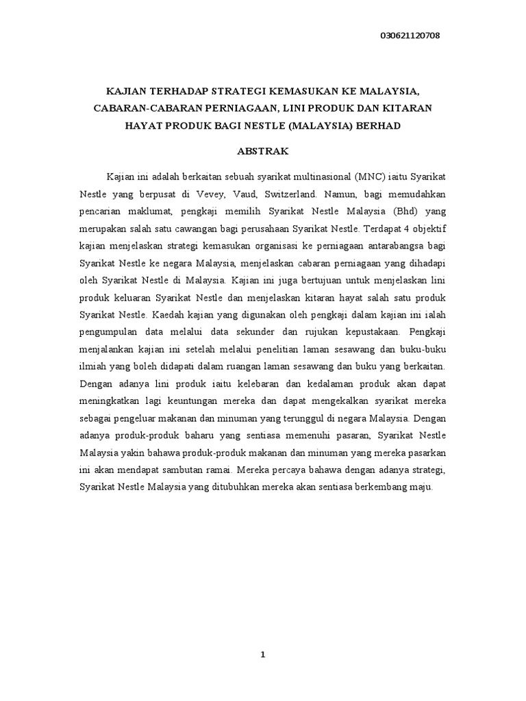 Draft Full KK Pengajian Perniagaan (Ani) | PDF