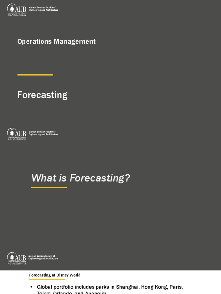 Forecasting | PDF