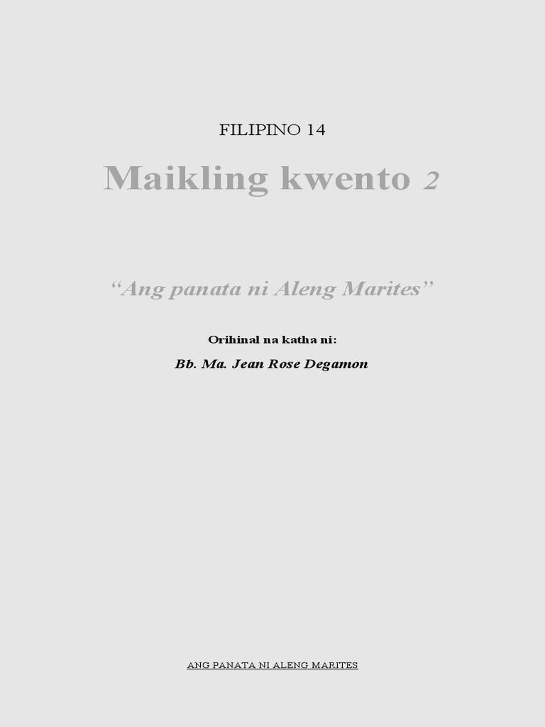 Maikling Kwento | PDF