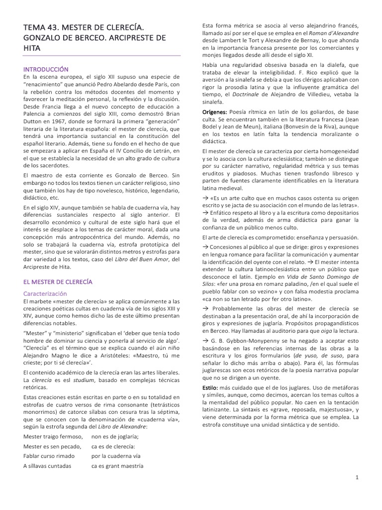 Tema 43 | PDF | Historia | Clásicos