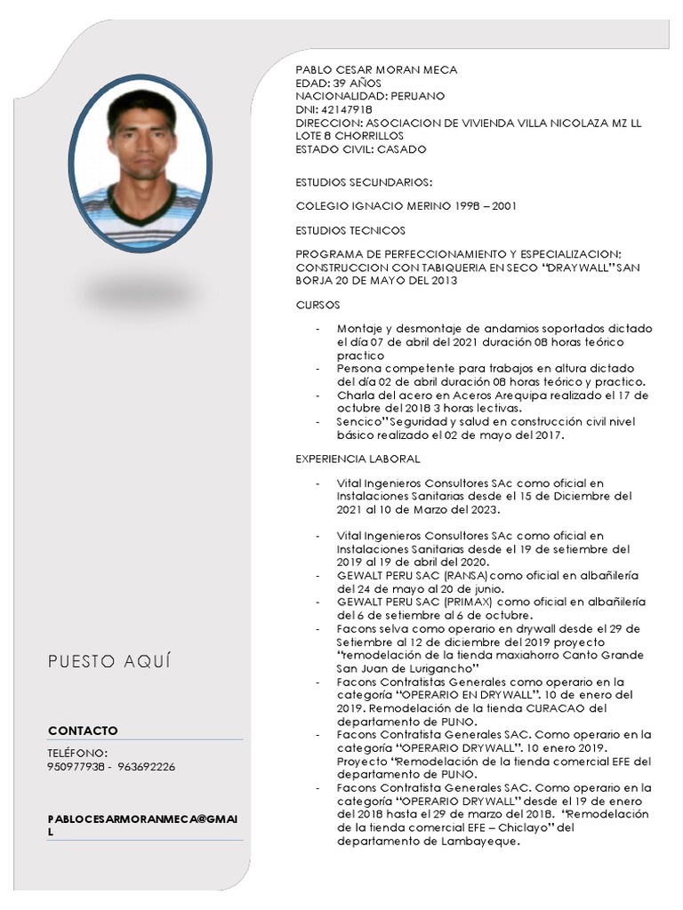 Pablo Cesar Moran Meca 2023 | PDF