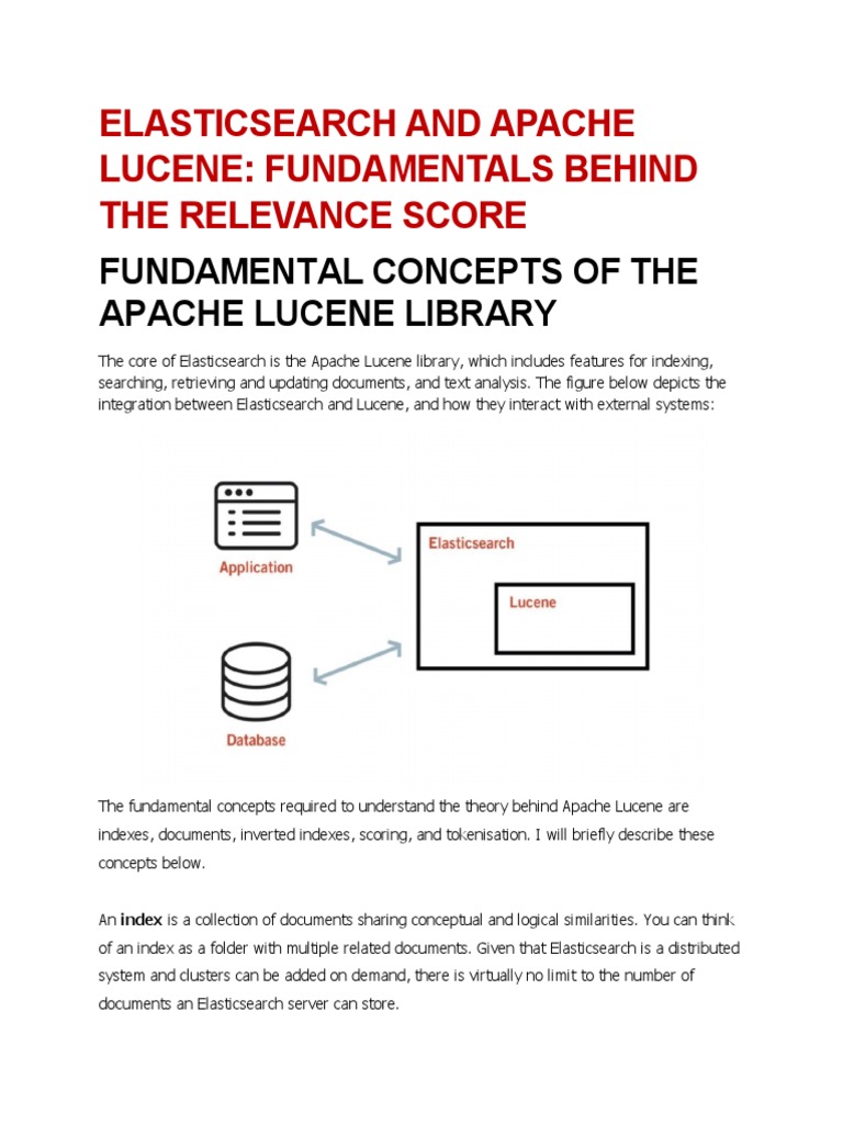 Elasticsearch and Apache Lucene | Download Free PDF | Search Engine Indexing | Information Science