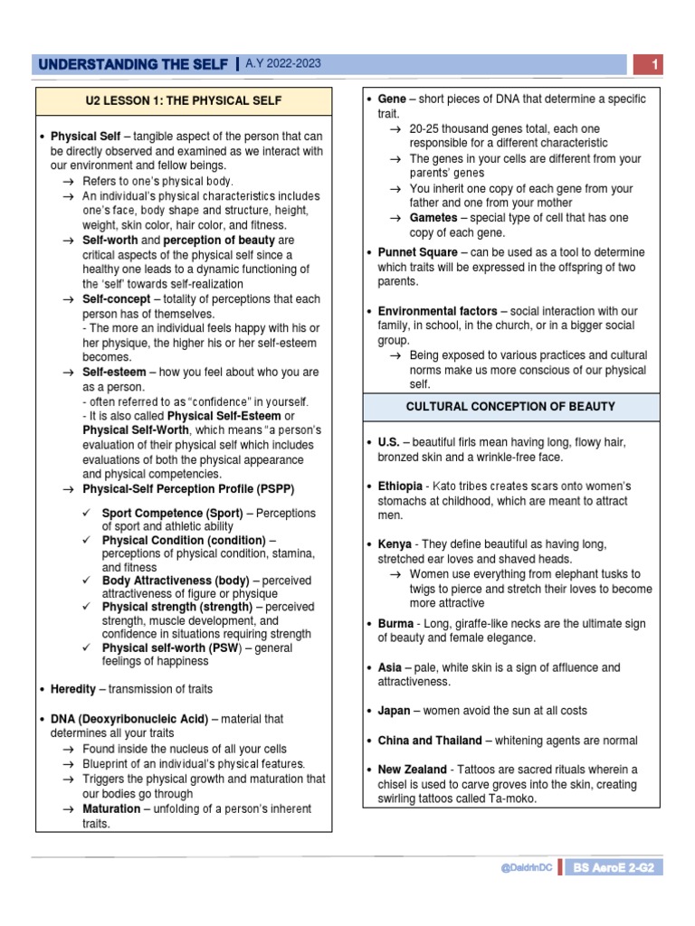 UTS - Midterm Notes (Unit 2 - Lessons 1 To 4) | PDF