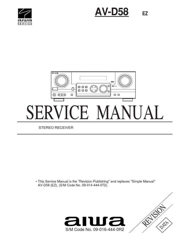 Aiwa AV-D58-Service-Manual | PDF | Electronic Engineering | Signal ...