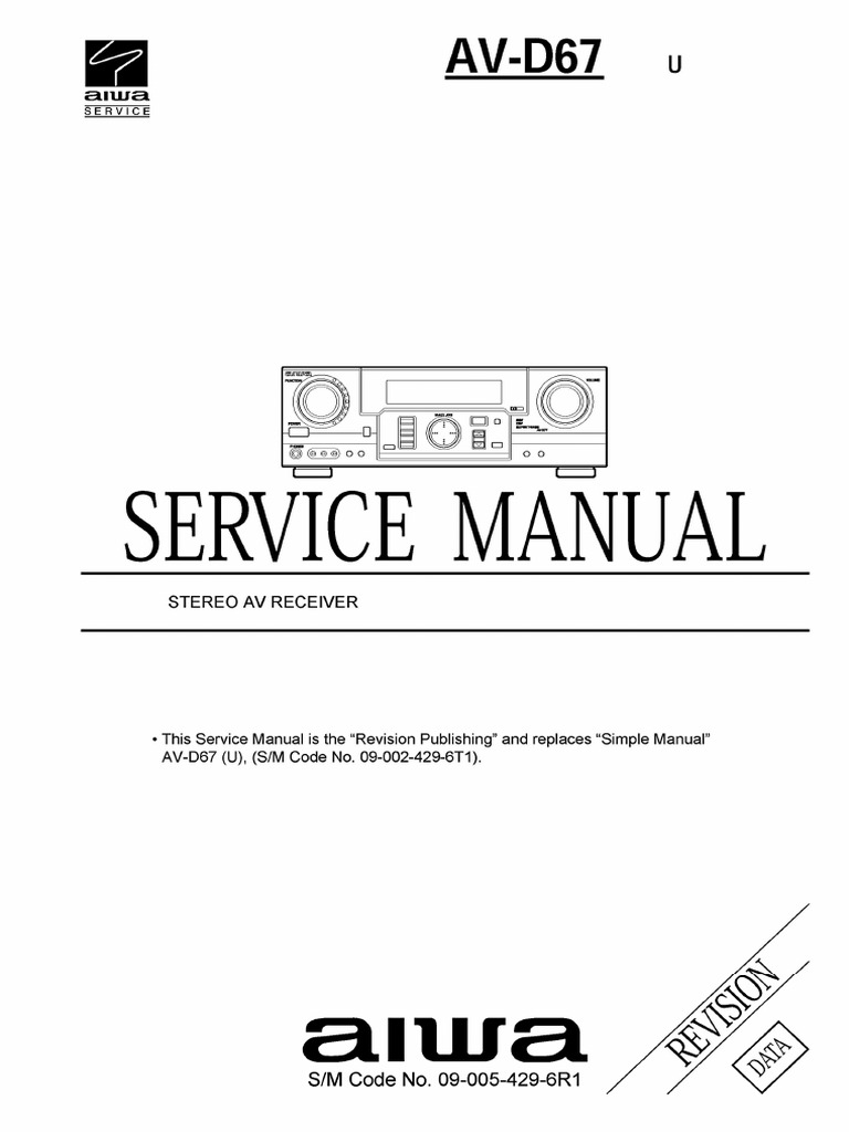 Aiwa AV-D67-Service-Manual | PDF