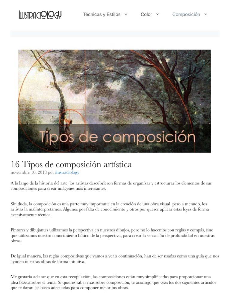 Tipos de Composición Artística | PDF | Composición (artes visuales ...