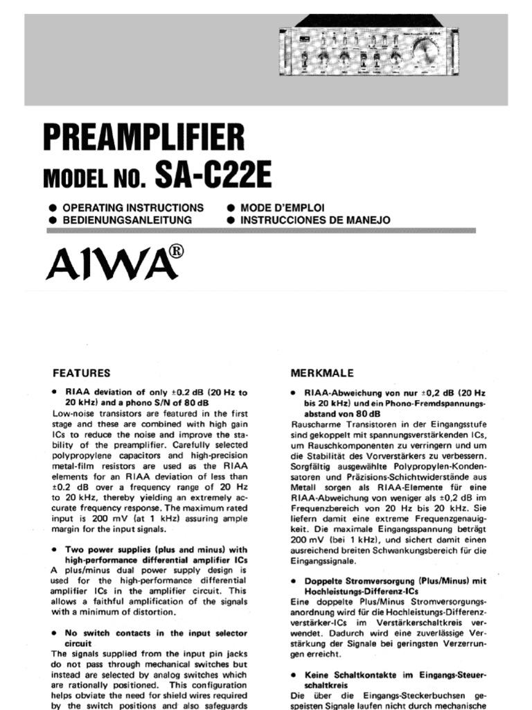 Aiwa SA-C22E-Service-Manual | PDF