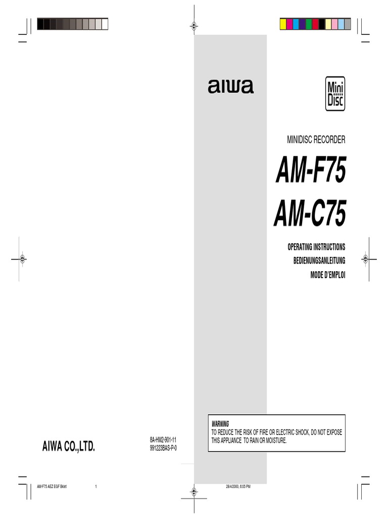 Aiwa AM F75 Owners Manual | Download Free PDF | Technologie de ...