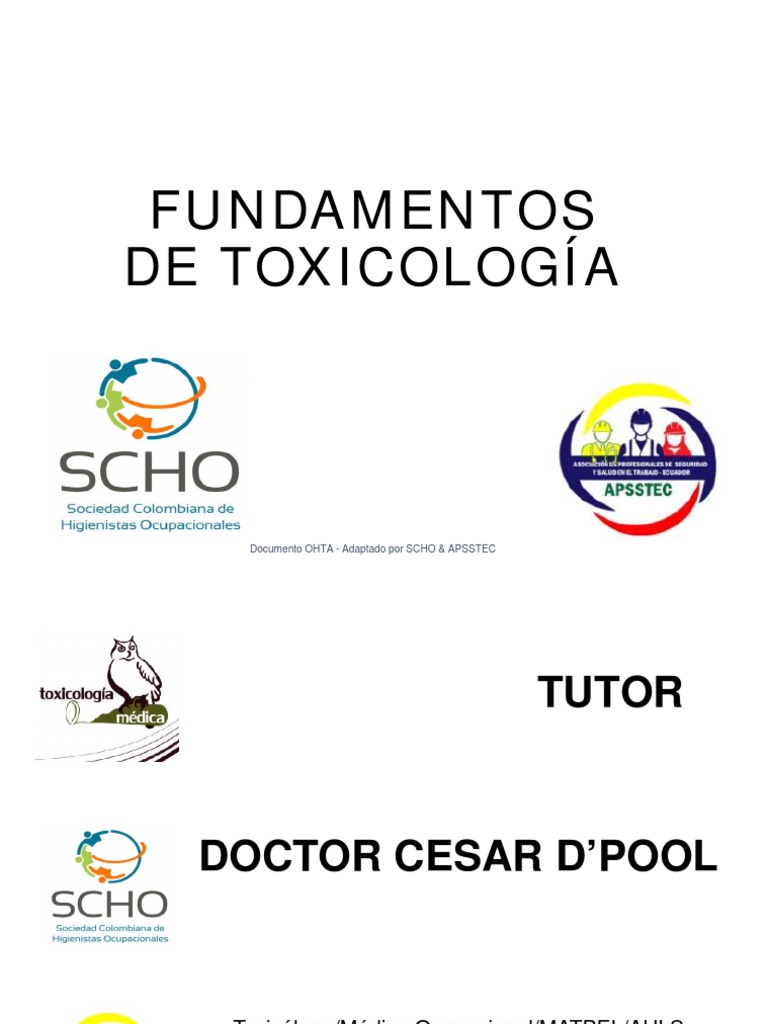 S3 Fundamentos Toxicologia PDF | PDF | Toxicología | Toxicidad