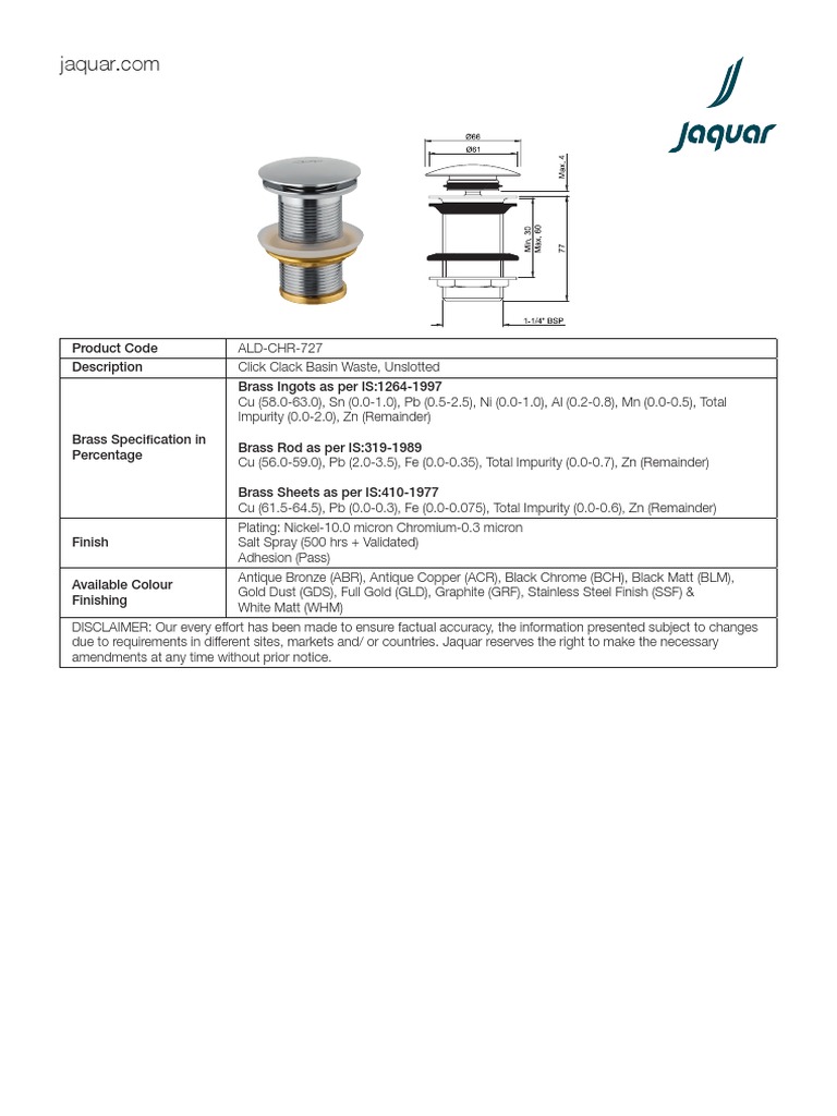 Ald CHR 727 | PDF