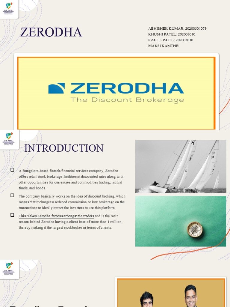 ZERODHA | PDF | Stocks | Startup Company