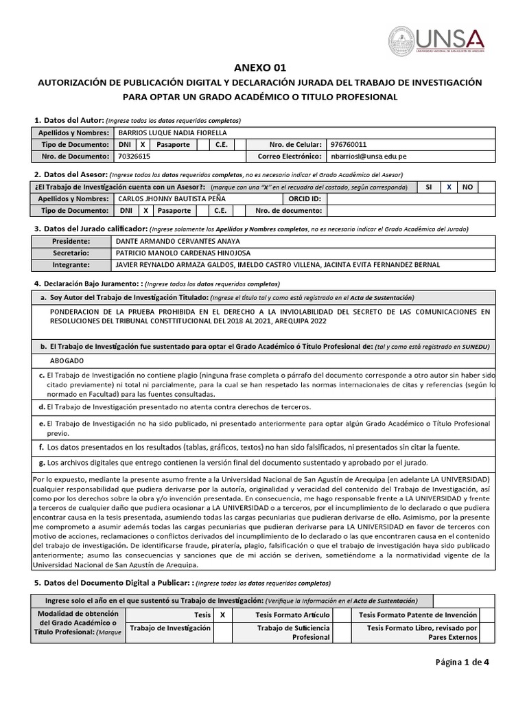 Anexo 01 | PDF | Instituciones sociales | Justicia