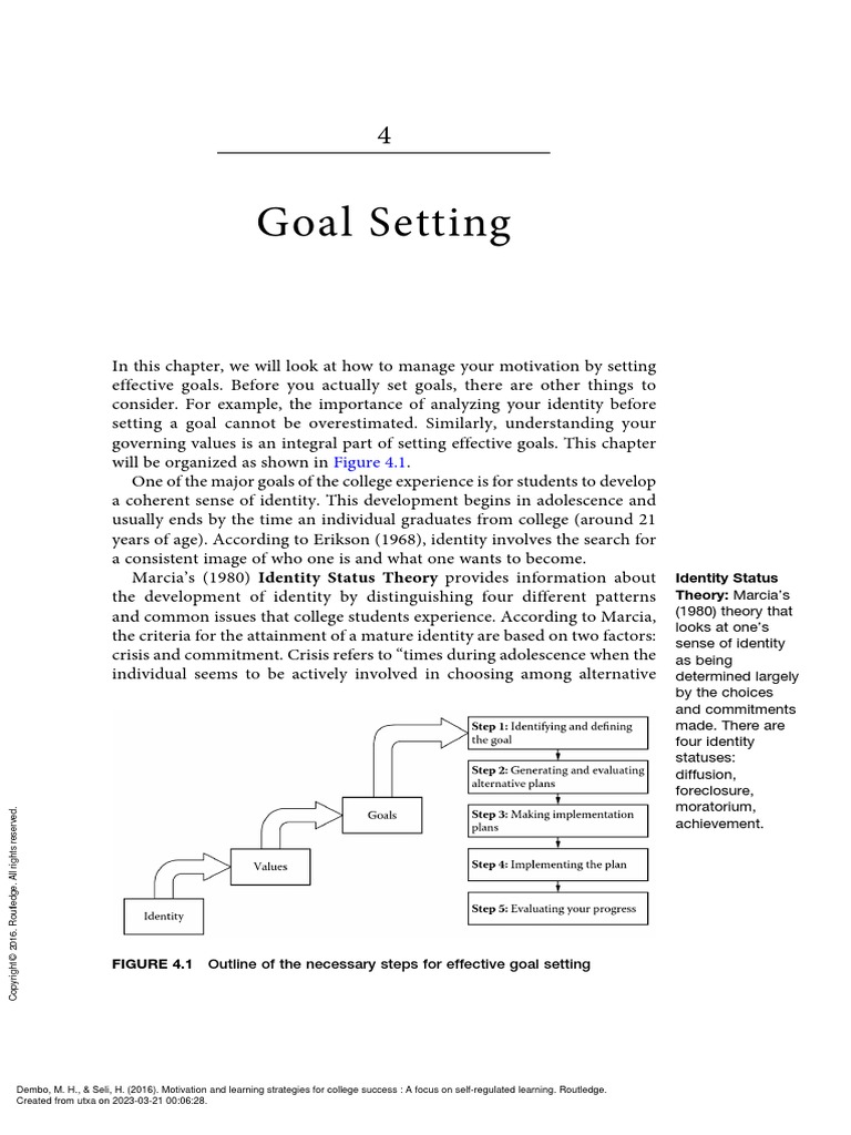 Motivation and Learning Strategies For College Suc... - (UNIT II ...