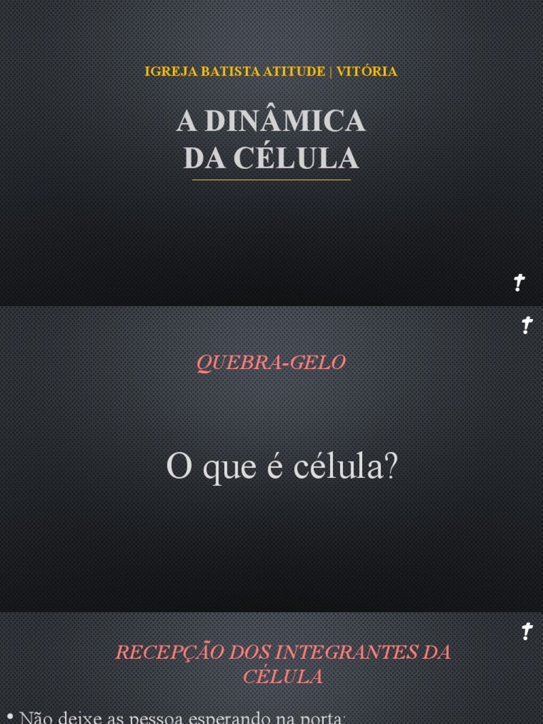 A Dinâmica Efetiva Da Célula Recepção Quebra Gelo Louvor