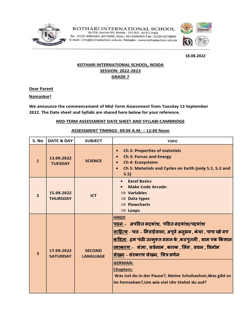 G7 Cambridge Midterm-Assessment PDF | PDF | Linguistics | Language Families