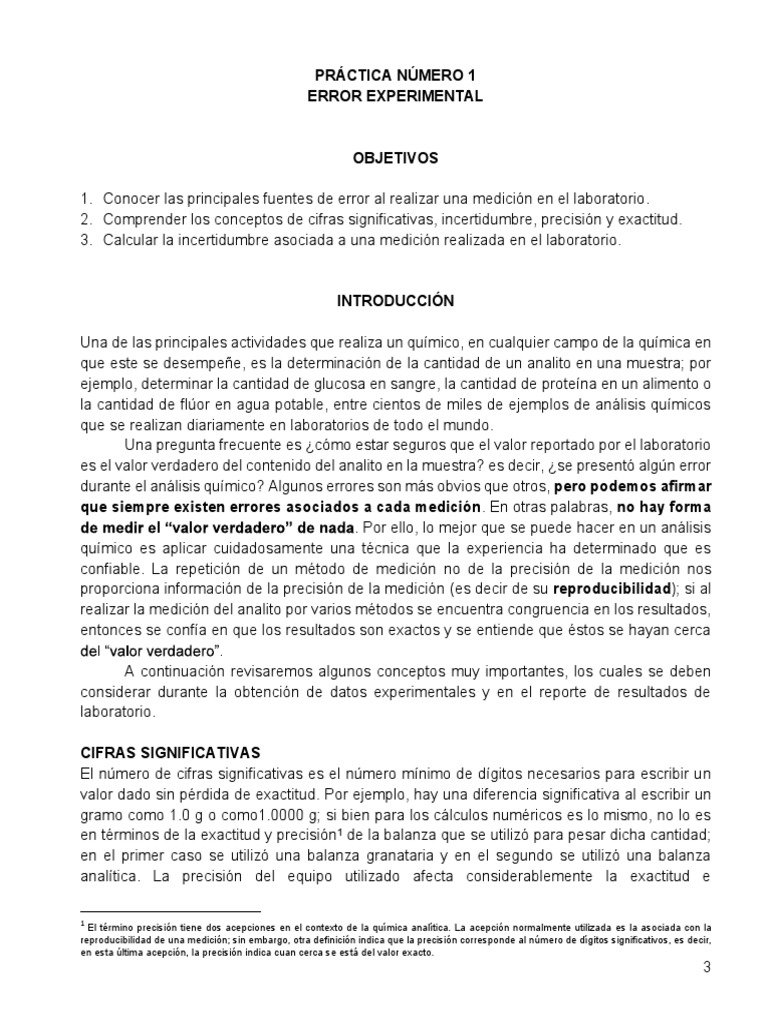 Error Experimental | PDF | Exactitud y precisión | Experimentar