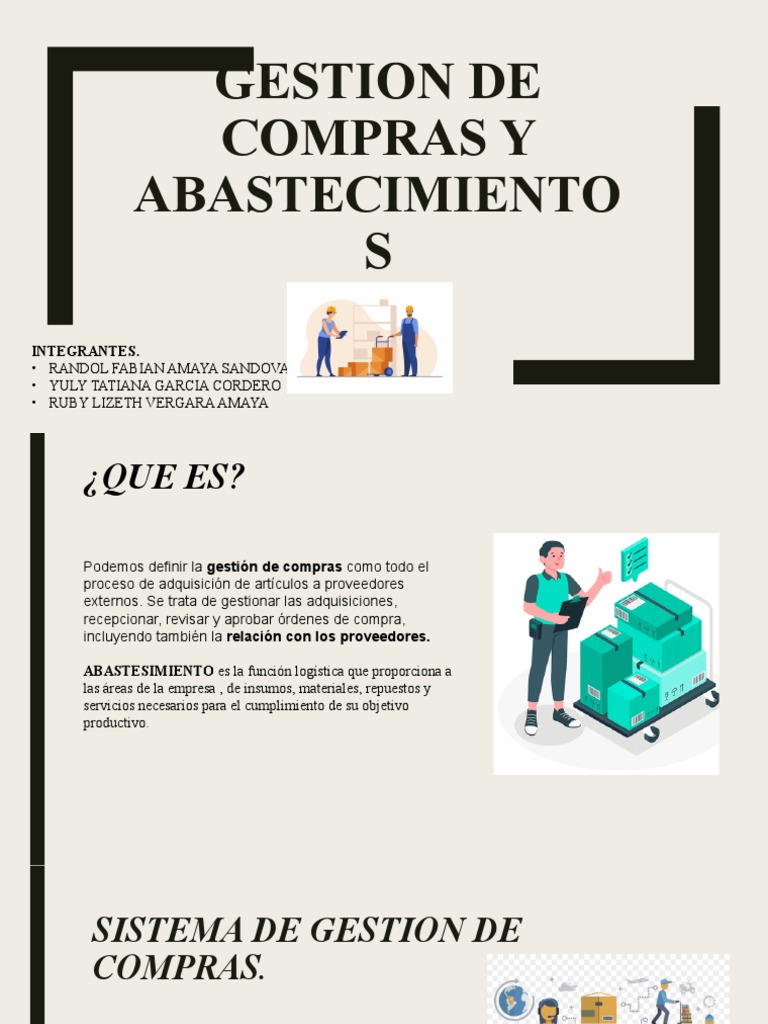 Gestion de Compras y Abastecimientos | PDF | Logística | Calidad (comercial)