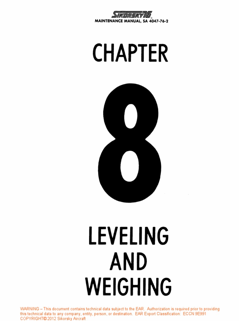 S76A AMM Chapter 08 | Download Free PDF | Weighing Scale | Weight
