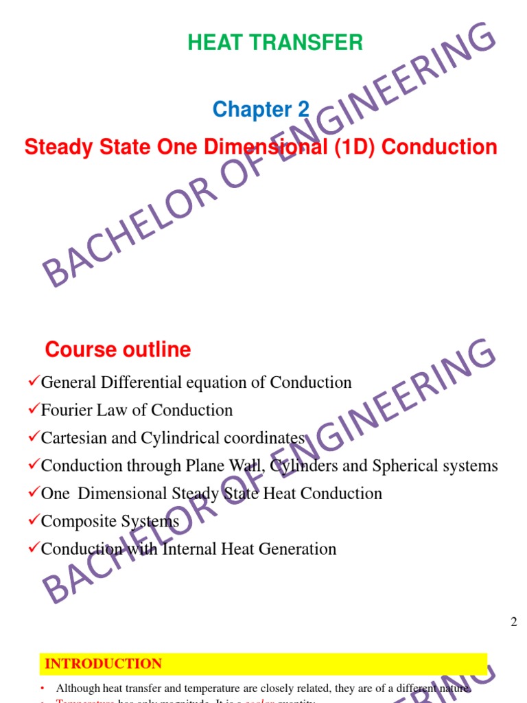 Chapter 2.1. Conduction Heat Transfer | PDF | Thermal Conduction | Heat ...