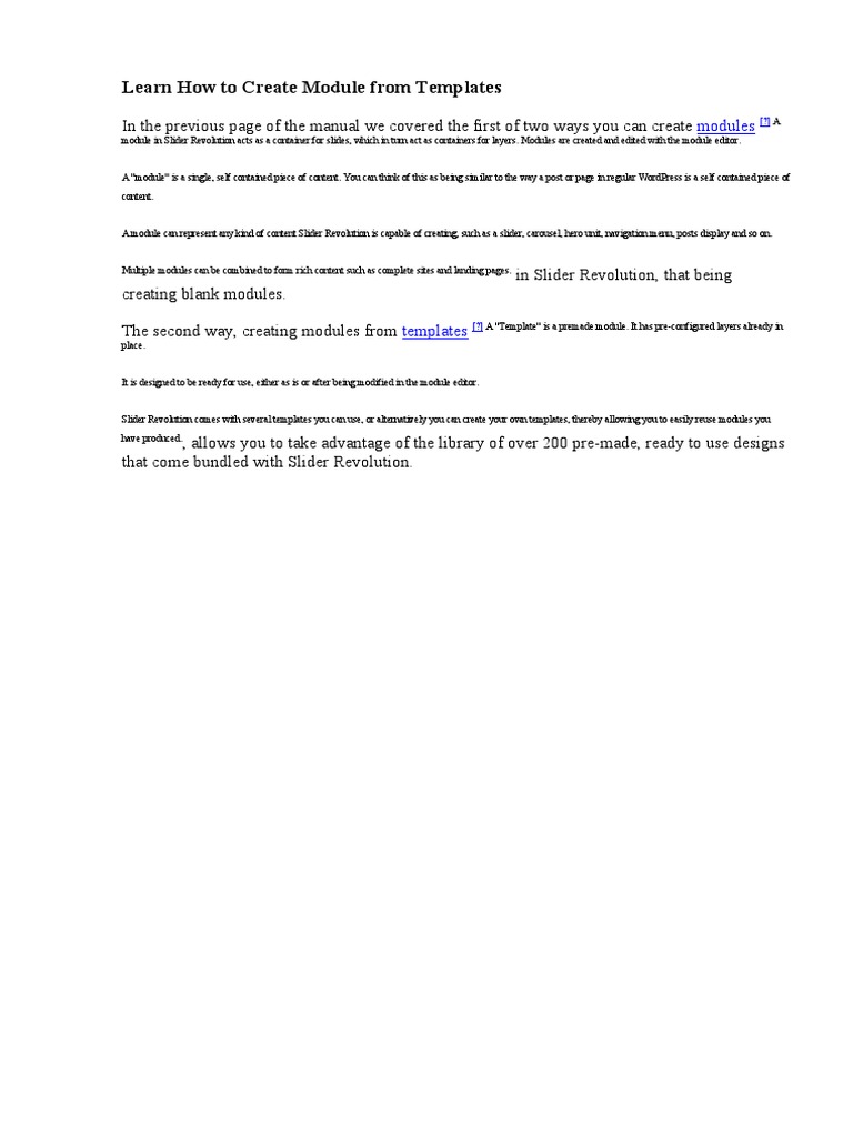 Creating Modules from Templates in Slider Revolution: A Guide to Using ...