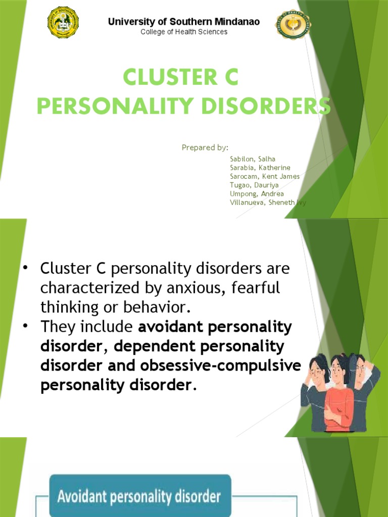 Overview of Cluster C Personality Disorders | PDF | Obsessive ...