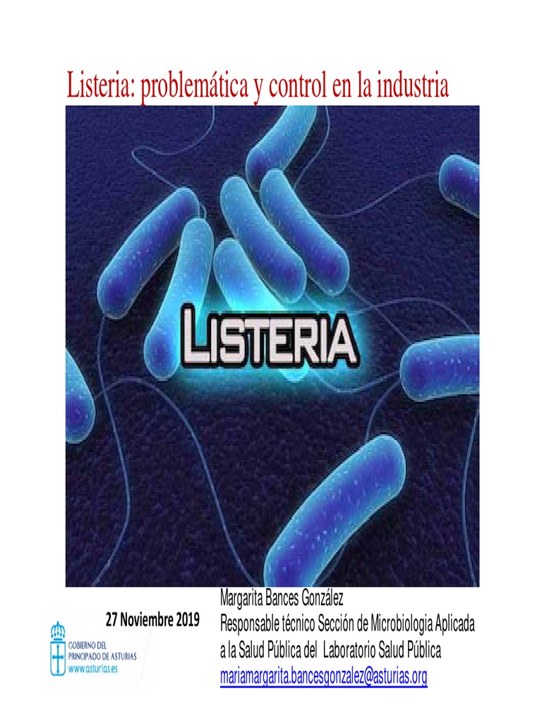 Presentación Listeria - Problemática y Control en La Industria PDF | PDF | Las bacterias | Alimentos
