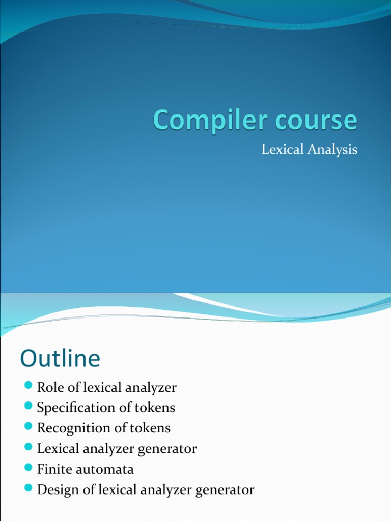 UNIT-I - Lexical Analysis | Download Free PDF | Computing | Theory Of Computation