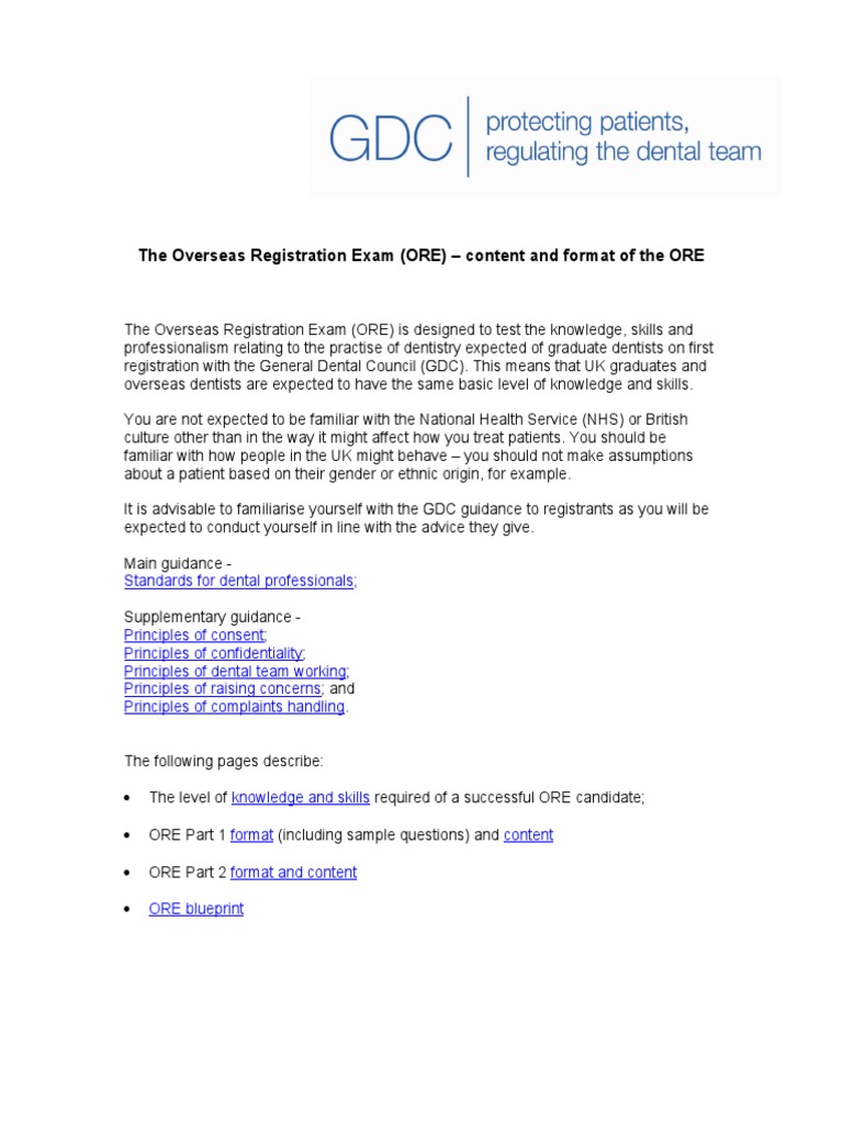 Dokumen - Tips - The Ore Exam | PDF | Dentistry | Periodontology