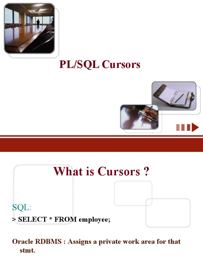 Cursors 100112215205 Phpapp01 | PDF | Pl/Sql | Sql