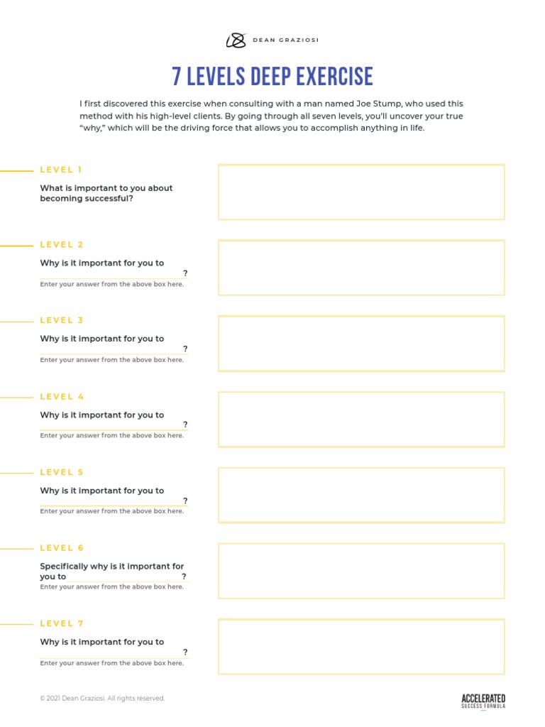7 Levels Deep Exercise | PDF