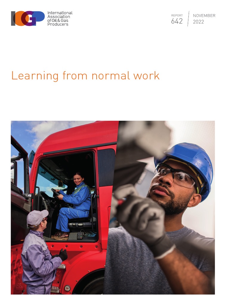 Learning From Normal Work | PDF | Risk | Safety