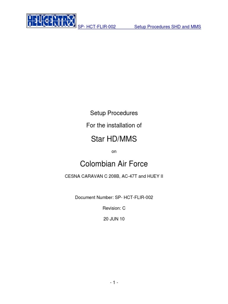 Setup Procedures COLAF GRAND CARAVAN AC-47 and HUEY II PDF | PDF ...