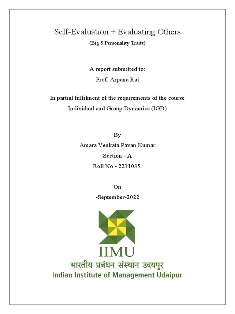 Amara Venkata Pavan Kumar - IGD Stage 2 Report | PDF | Empathy ...