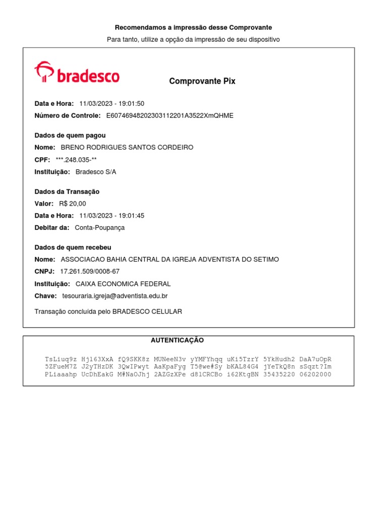 Comprovante PDF | PDF