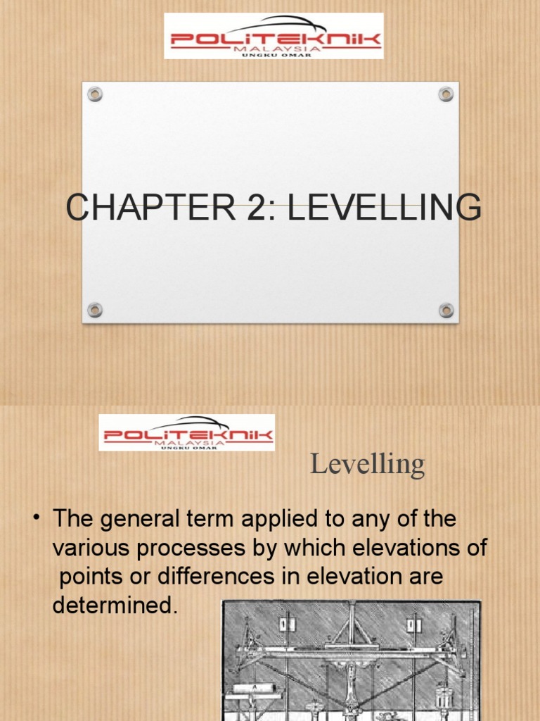 Chapter 2 Levelling | PDF | Land Use | Distance