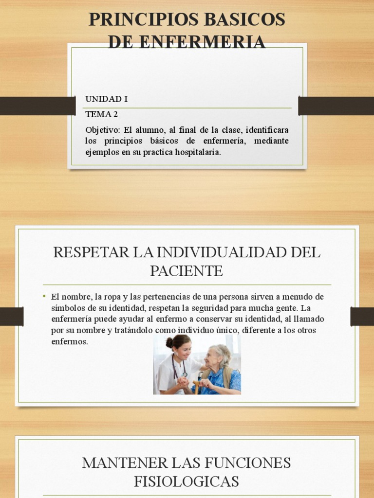 Principios Basicos de Enfermeria | PDF