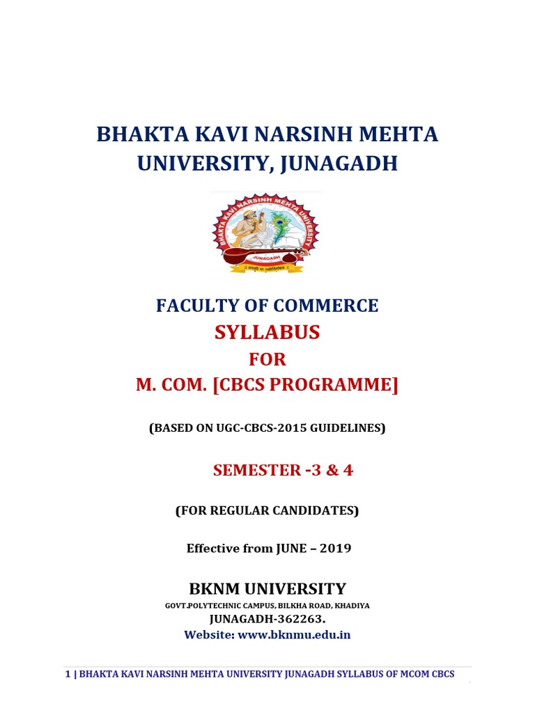 .SEM-3 and 4 (New) 2019 PDF | PDF | Risk | Capital Budgeting