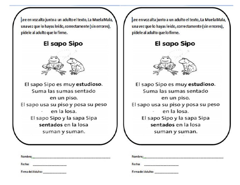 El Sapo Sipo Pdf