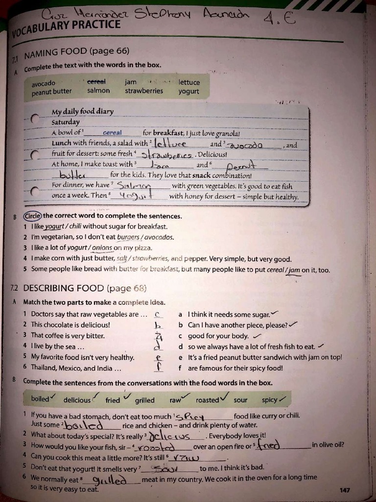 Food Vocabulary and Descriptions Guide | PDF | Foods | Asian Cuisine