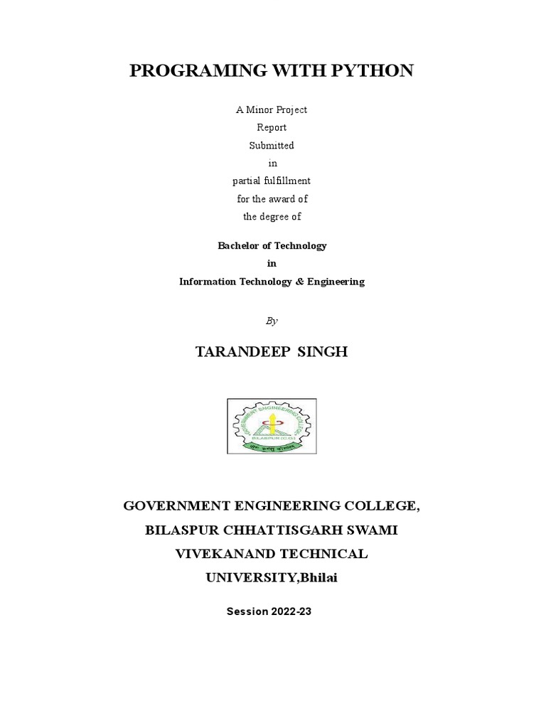 python-final-report-this-is-phyton-solution.docx (1) | PDF | Python (Programming Language ...