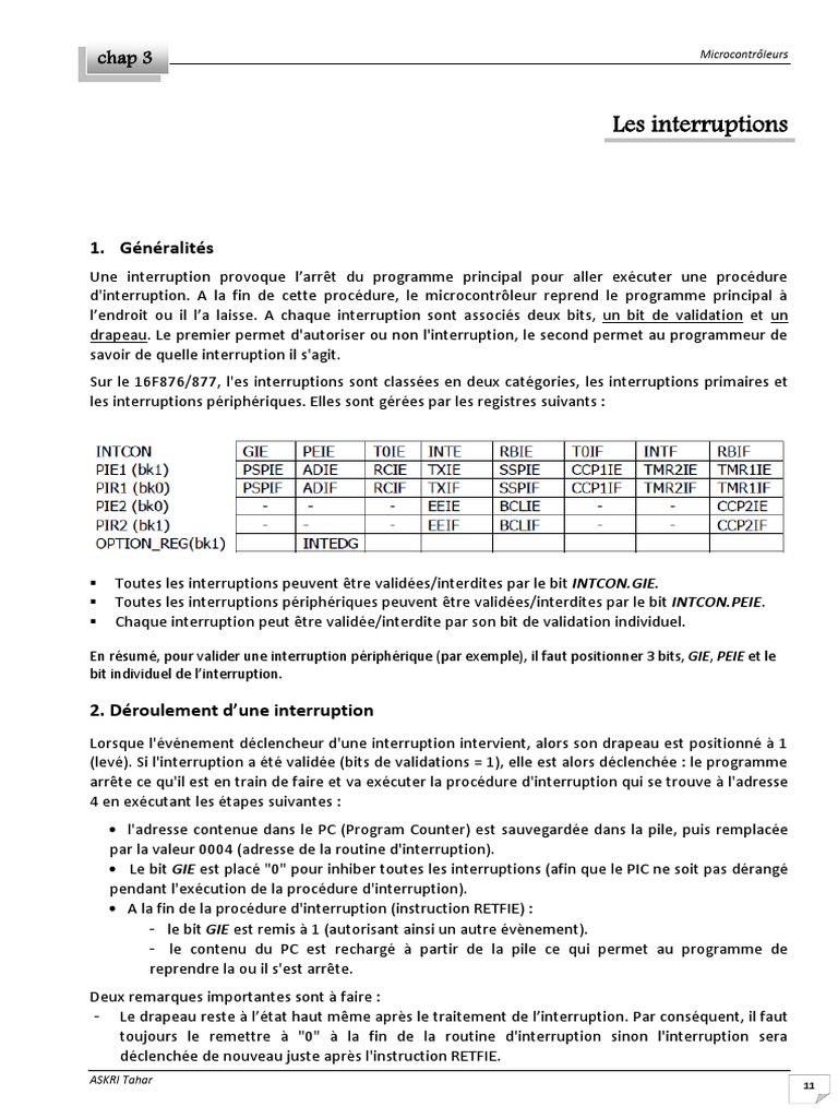 Les Interruptions | PDF