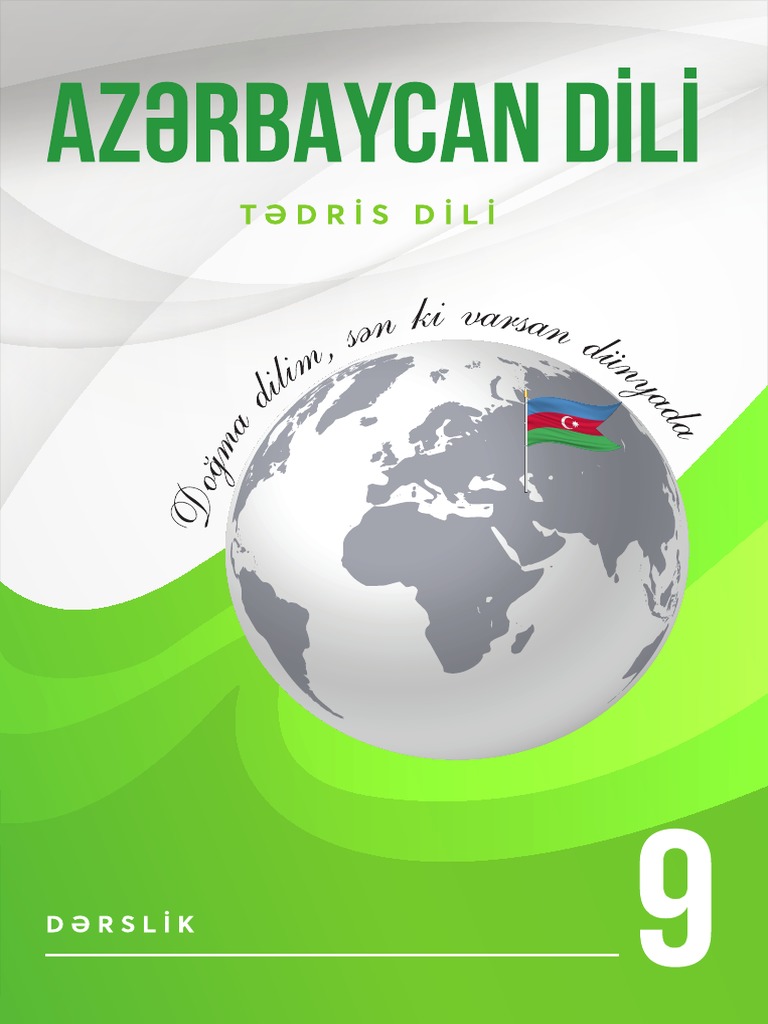 Quot Azarbaycan Dili Quot Tadris Dili Fanni Uzra 9 Cu Sinif Ucun Darslik PDF | PDF