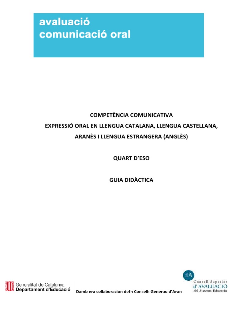 A4S_Oral_Guia didÃ ctica | PDF