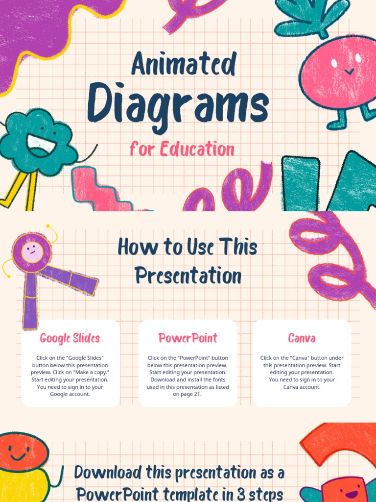 Animated Diagrams for Education Beige and Red Creative Fun School ...